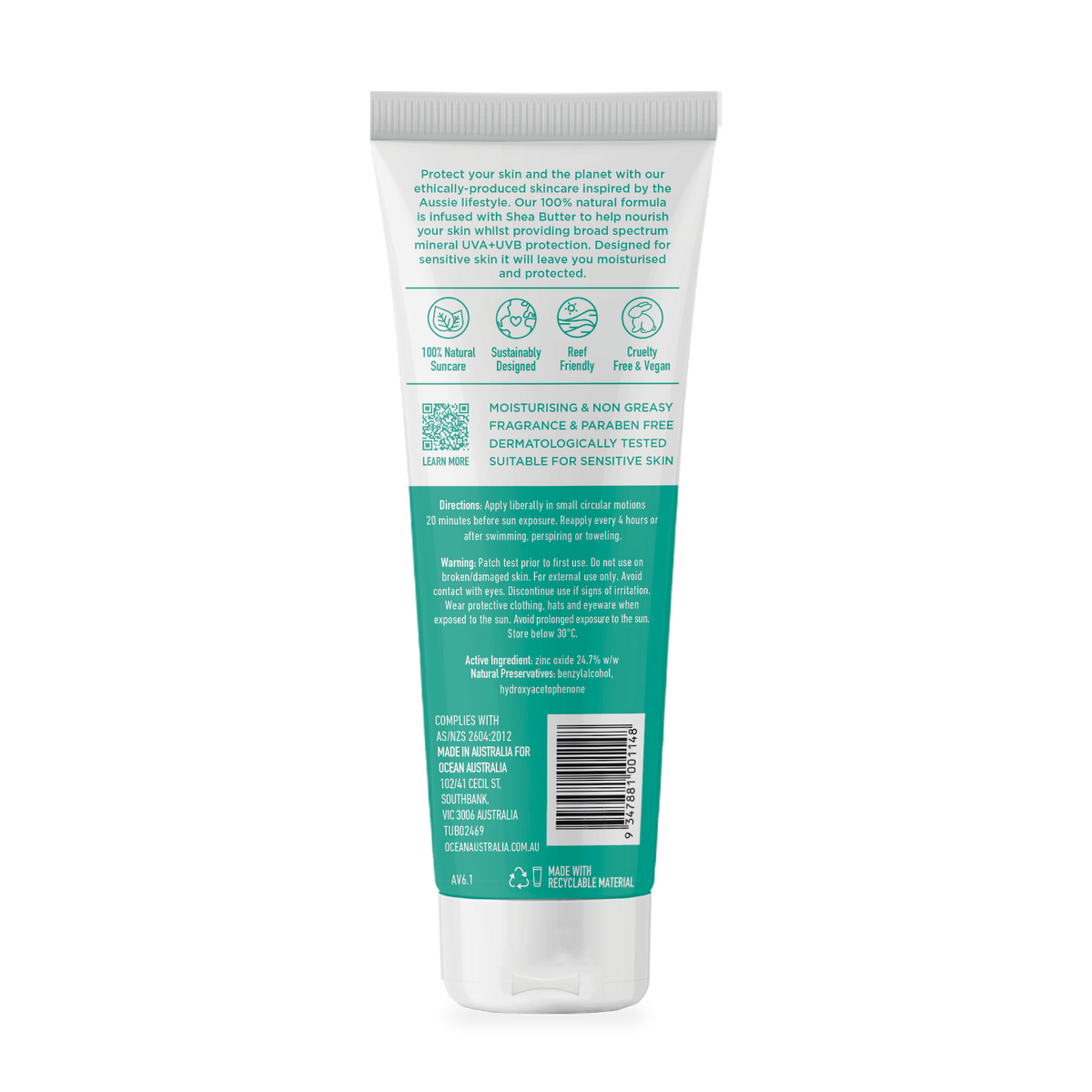 Ocean Australia Spf 50 Body Sunscreen 120g