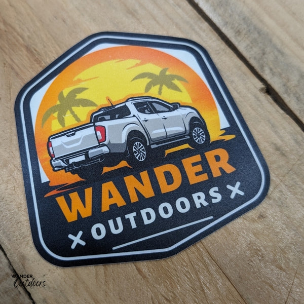 Wander Outdoors Navara Sticker | Weatherproof Vinyl Decal