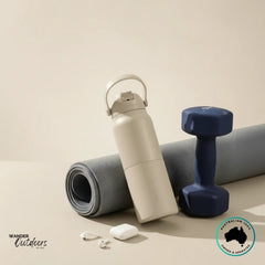 Aussie Pal 1L Water Bottle | Dual Lid Magnetic Cap Insulated Bottle ...