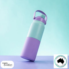 Aussie Pal 1L Water Bottle | Dual Lid Magnetic Cap Insulated Bottle ...