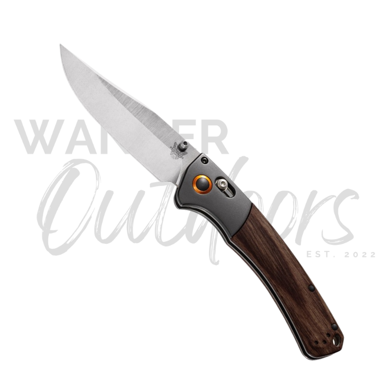 Benchmade 15080-2 Crooked River Axis Folding Knife - Wood Handle